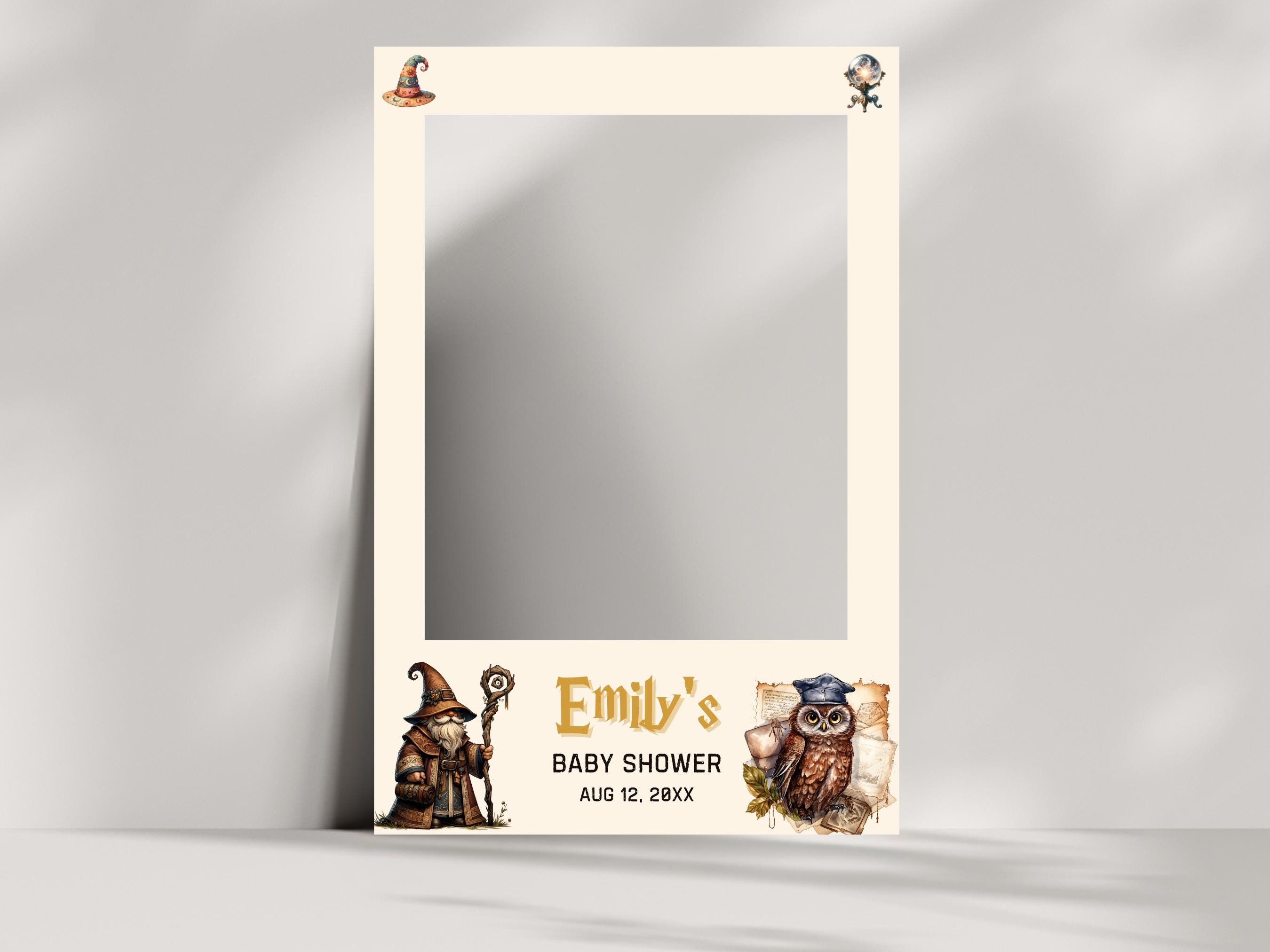Wizard Baby Shower Photo Booth Frame, Magical Baby Shower Photo Station ...