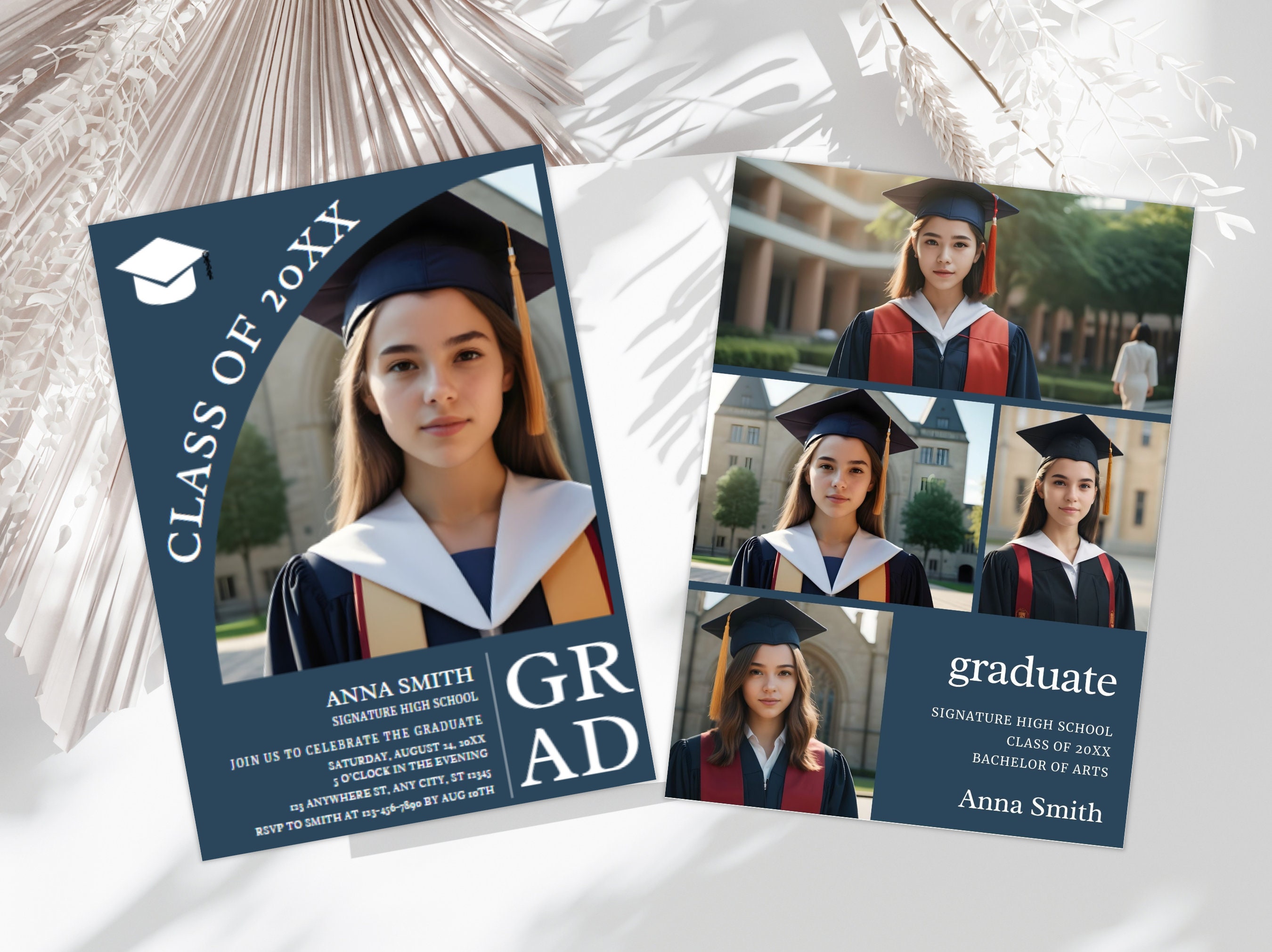 Graduation Party Invitation, Graduation Announcement Invitation, High ...