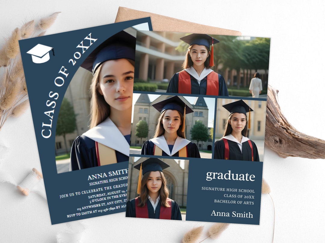 Graduation Party Invitation, Graduation Announcement Invitation,high ...
