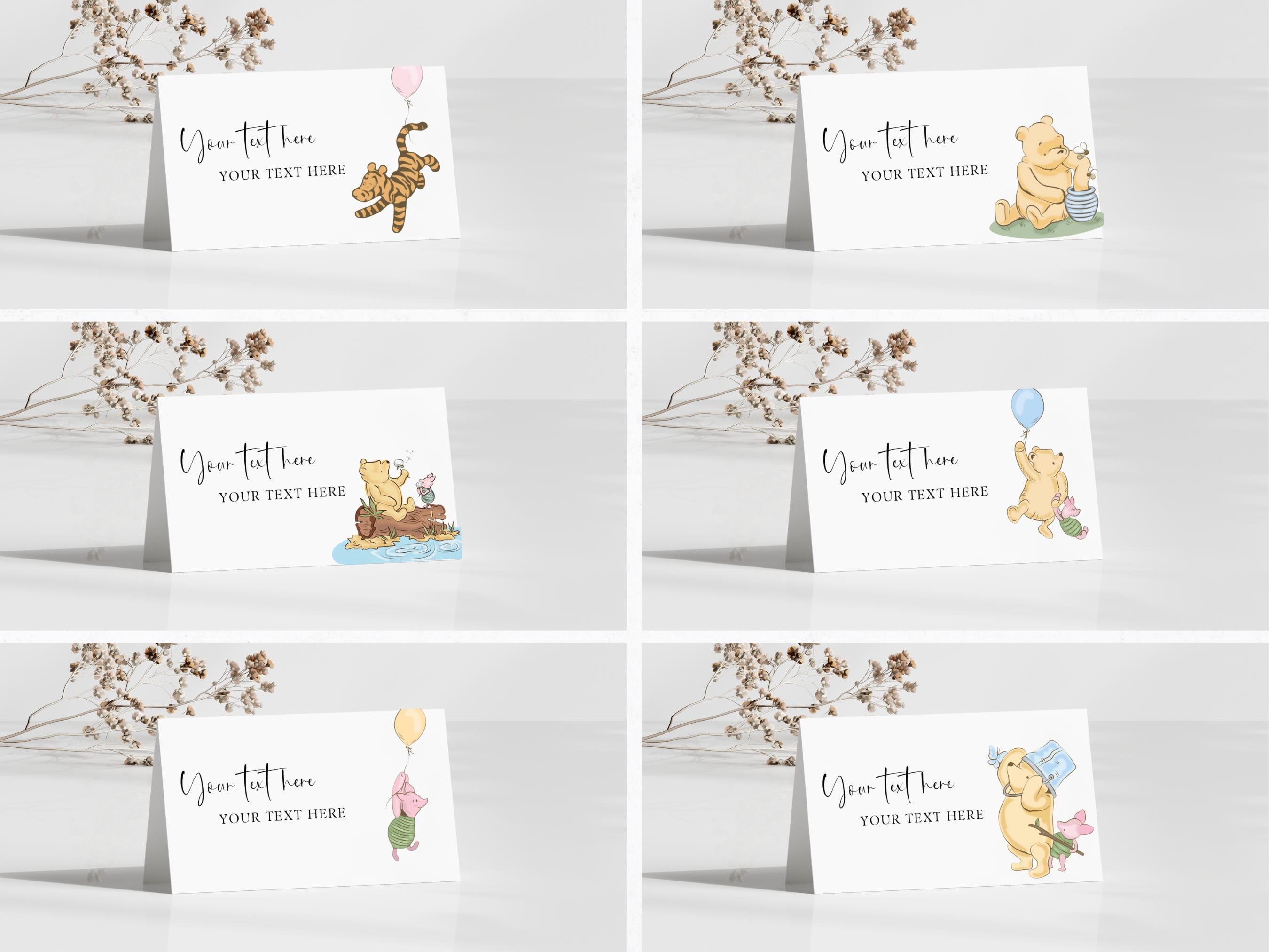 Winnie The Pooh Name Tags Personalized Winnie The Pooh Name Tag By