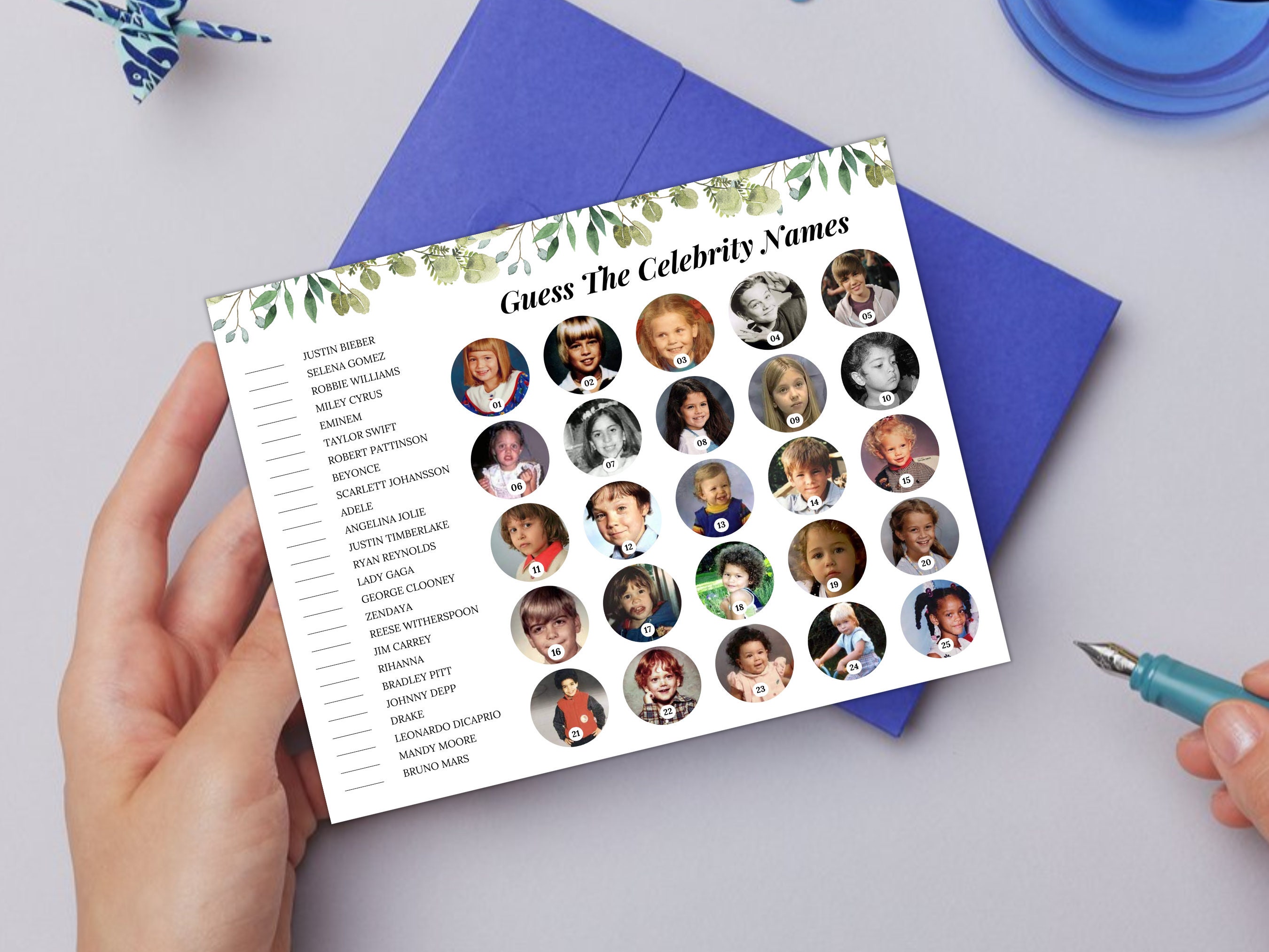 Guess the Celebrity Baby Shower Game, Who is That Baby, Guess the ...