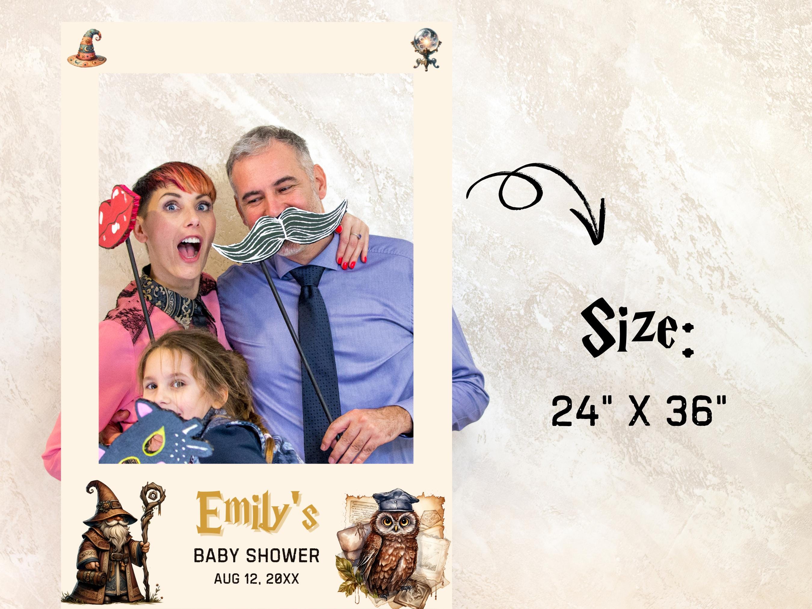 Wizard Baby Shower Photo Booth Frame, Magical Baby Shower Photo Station ...