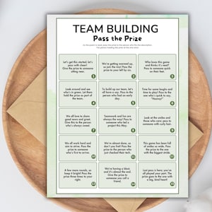 Team Building Pass the Prize Game, Team Building Activity, Pass the ...