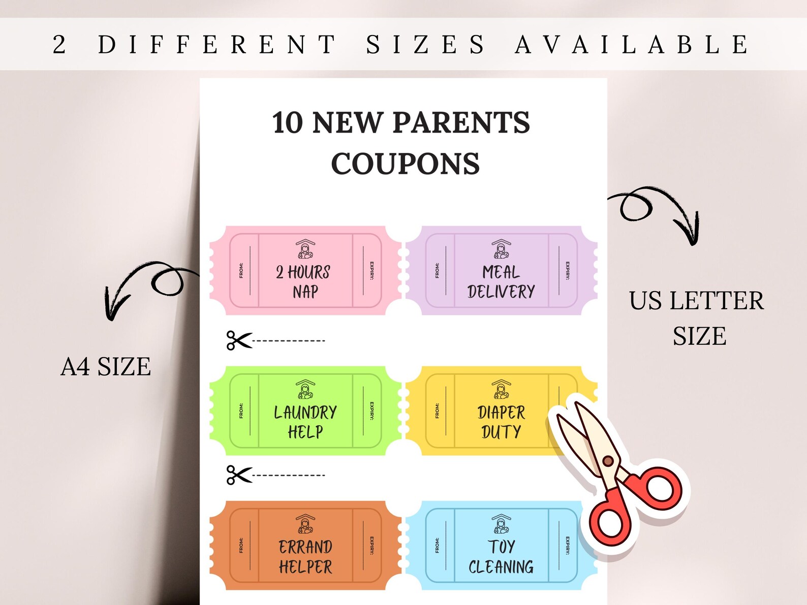 New Parent Editable Coupons, Newborn, New Baby, Baby Coupon, Baby ...