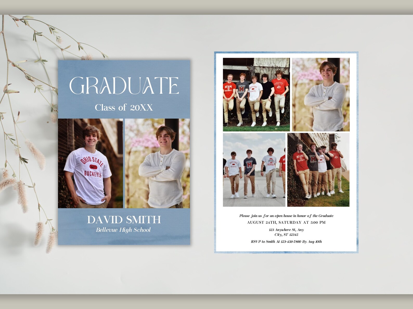 Graduation Party Invitation, Graduation Announcement,high School ...