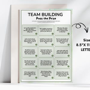 Team Building Pass the Prize Game, Team Building Activity, Pass the ...