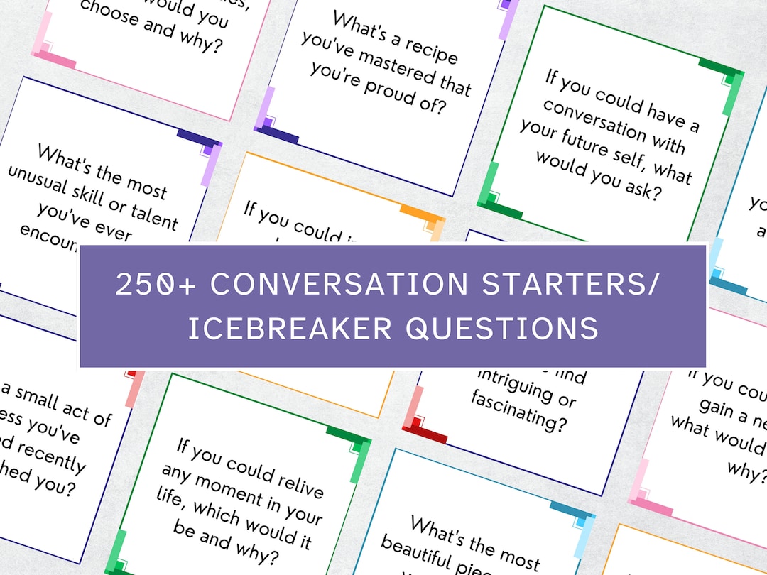 225 Conversation Starters Icebreaker Questions, Icebreaker Questions ...