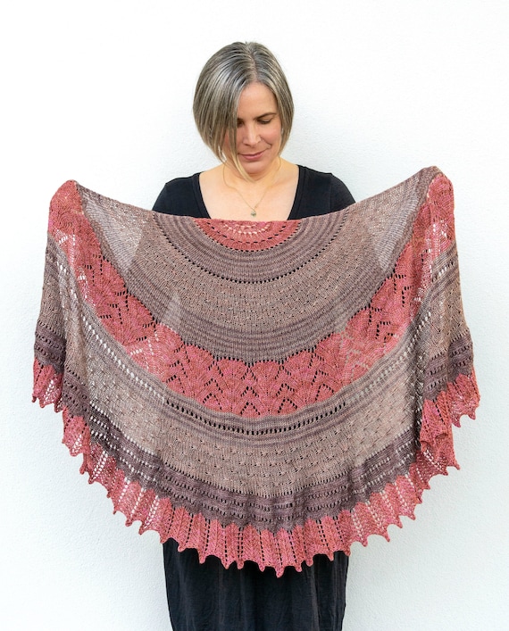 KNITTING PATTERN Semicircle Shawl Knitting Pattern - Etsy