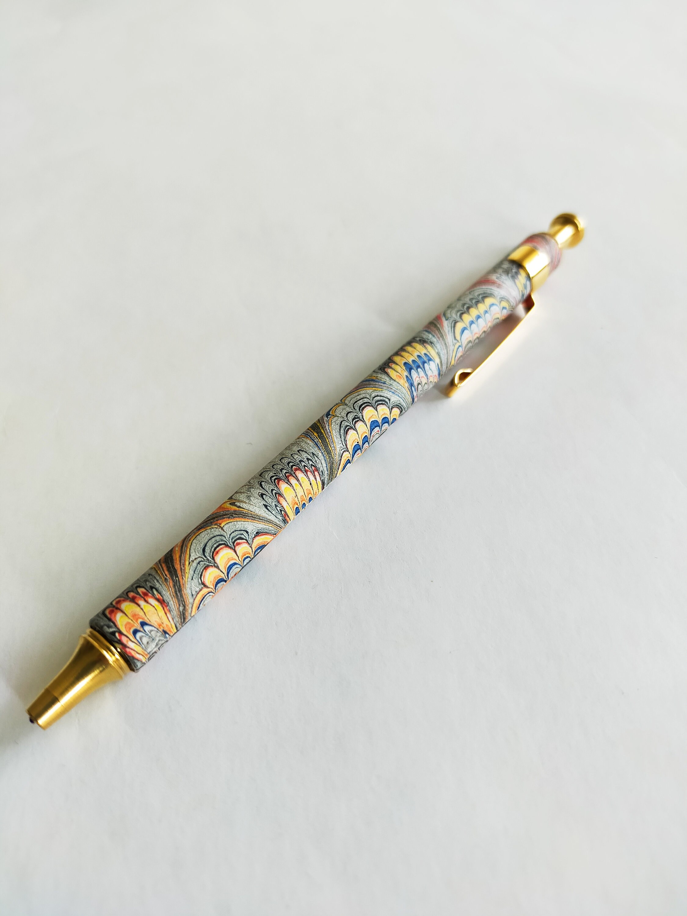 Marbled Ballpoint Pen - Refillable - Hand Made - Gift for Her - Crafted ...