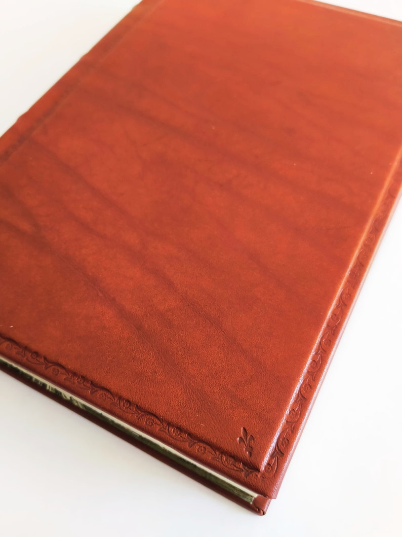 Italian Leather Journal Hand Tooled Book Various Sizes - Etsy