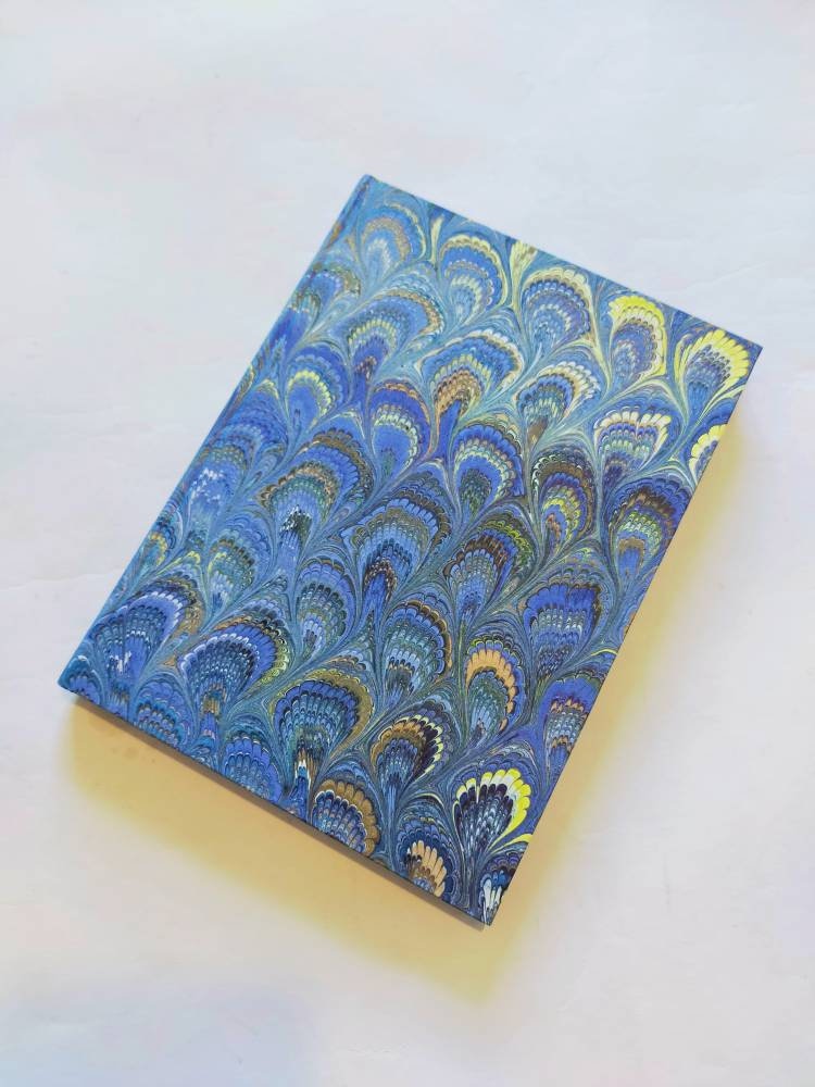 Hand Marbled Notebook, Ruled Notebook, Lined Book, Dream Journal ...