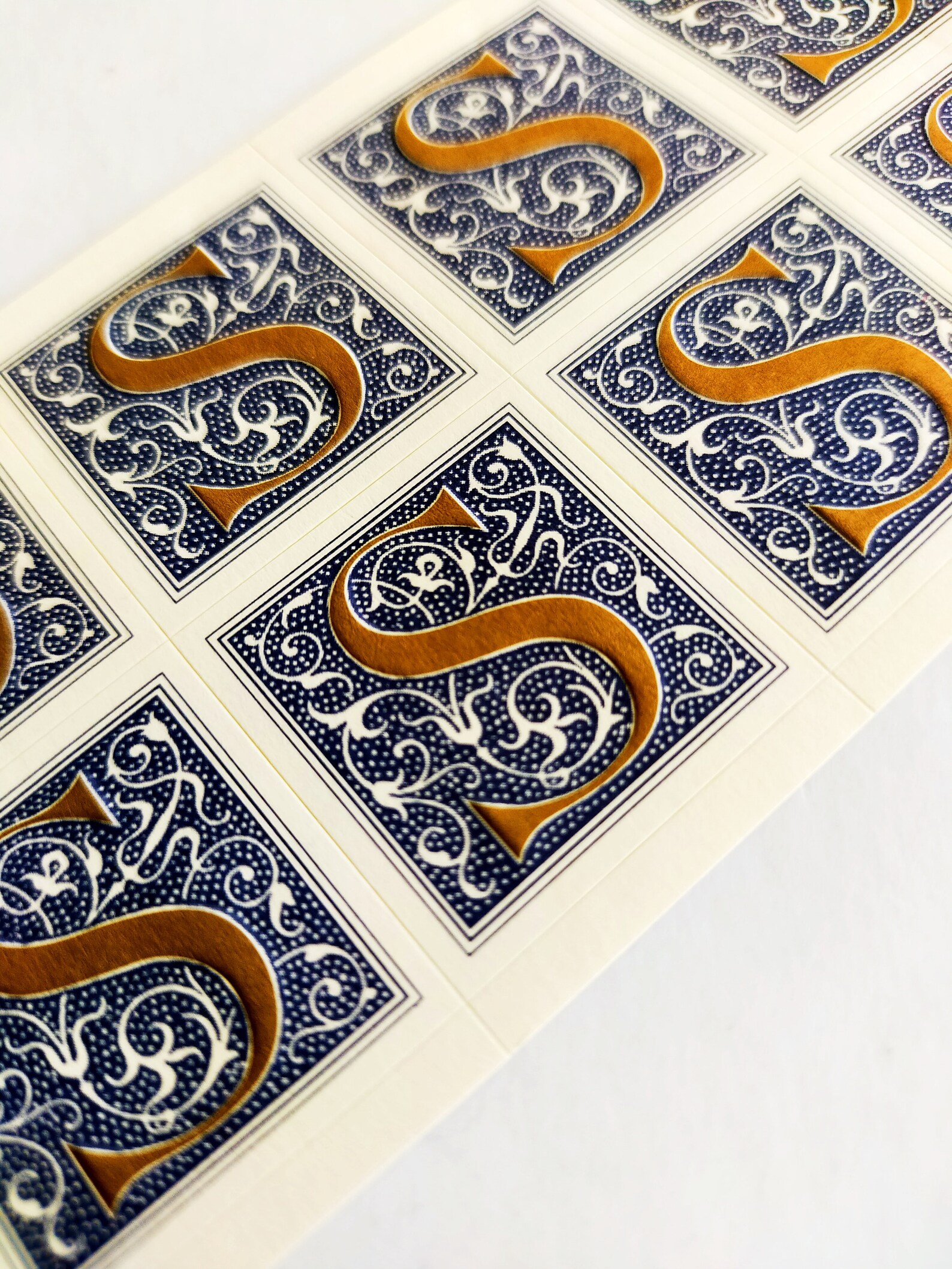 Embossed Single Letter Sticker Sheet - Etsy