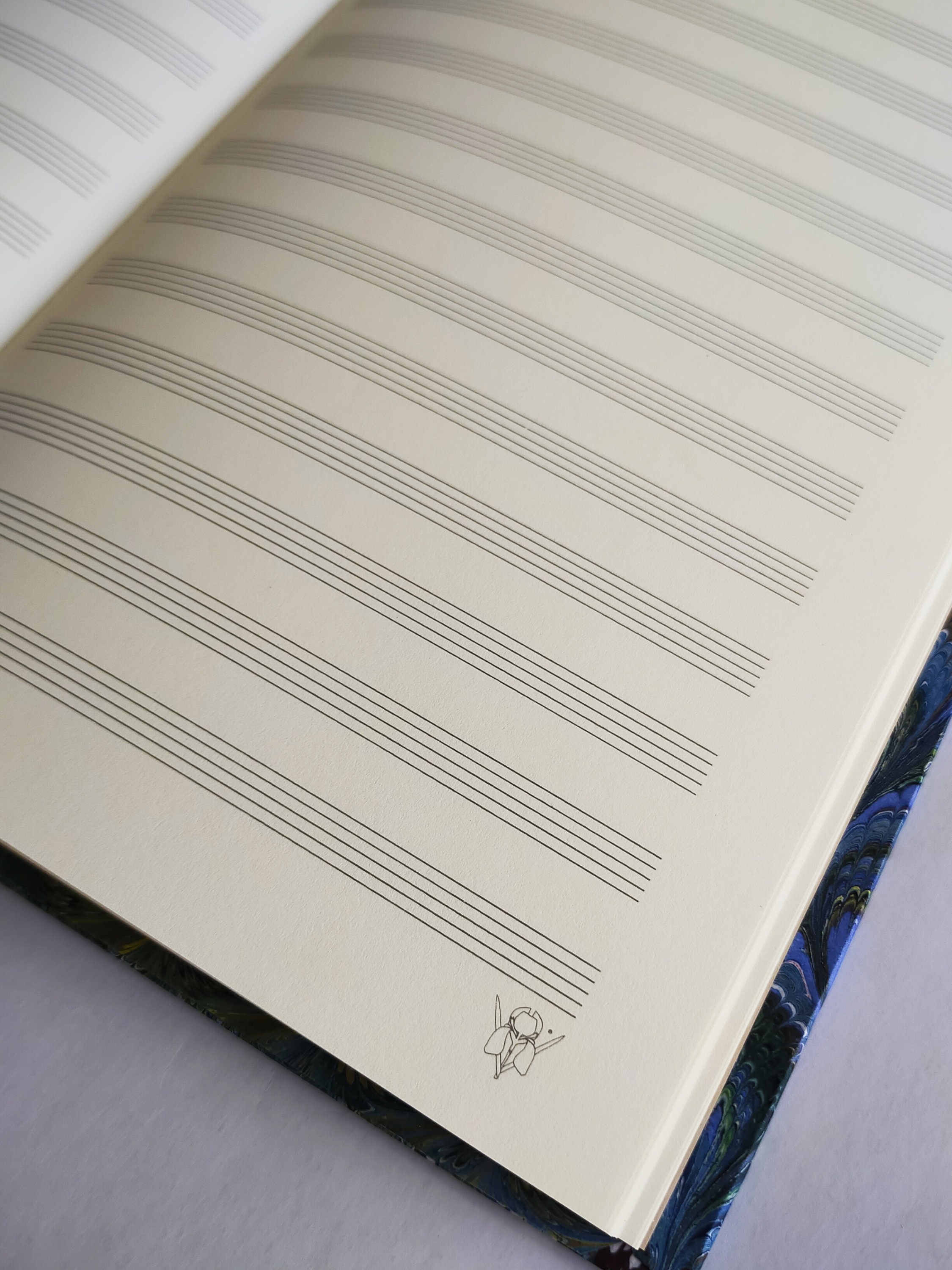 Music Notebook - Manuscript Book - Staff Paper Notebook - Hard Cover ...