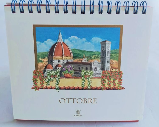2026 Desk Calendar With Italian Cities, Calendar With Italian Monuments ...