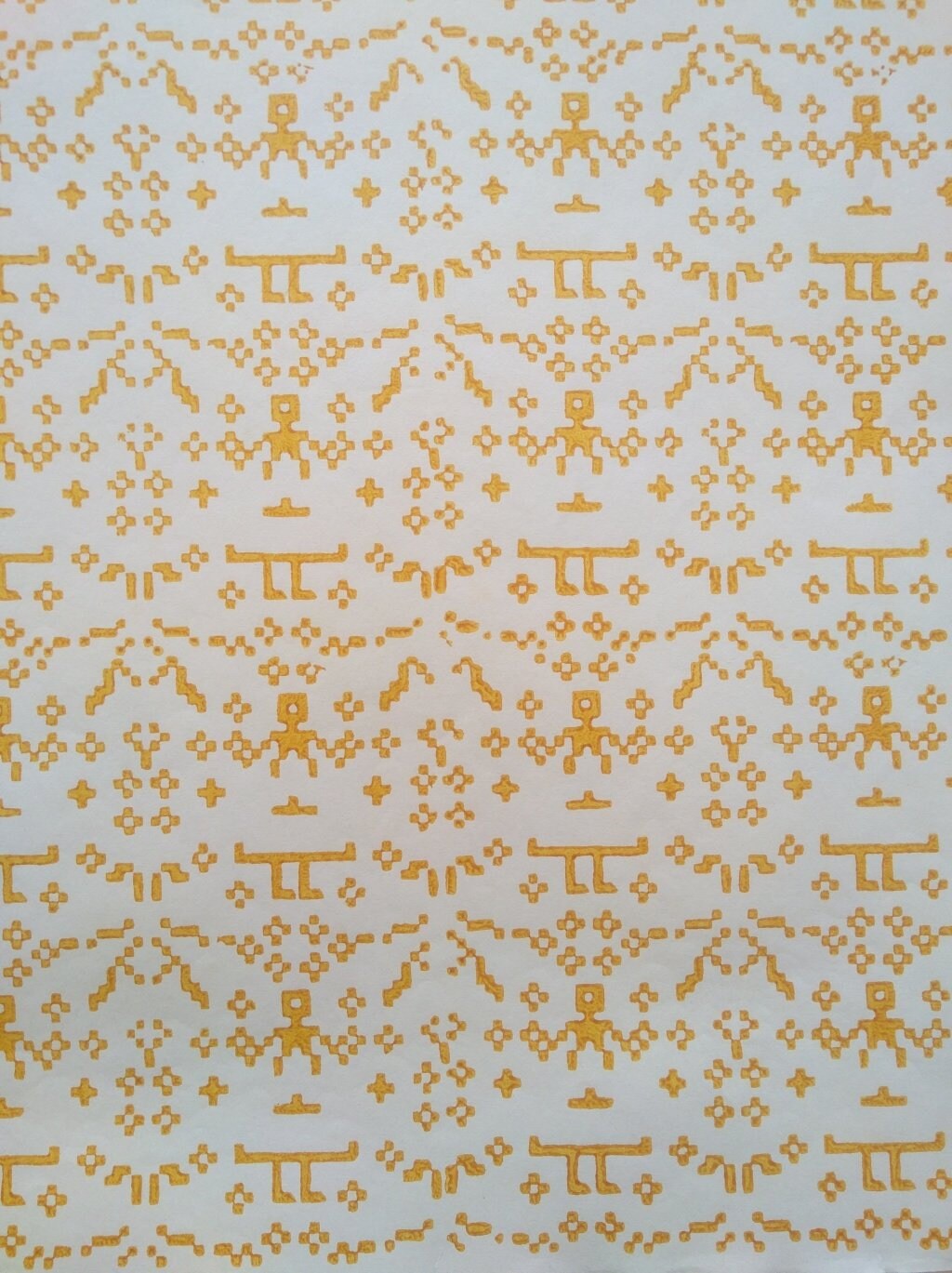 Papercraft Card Making & Stationery Woodblock Paper Sheet Hand Printed ...