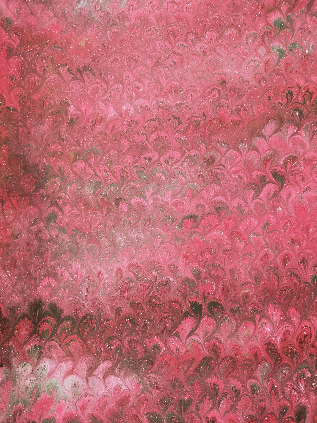 Red Marbled Sheet of Paper-bookbinding Paper - Decoupage Paper ...