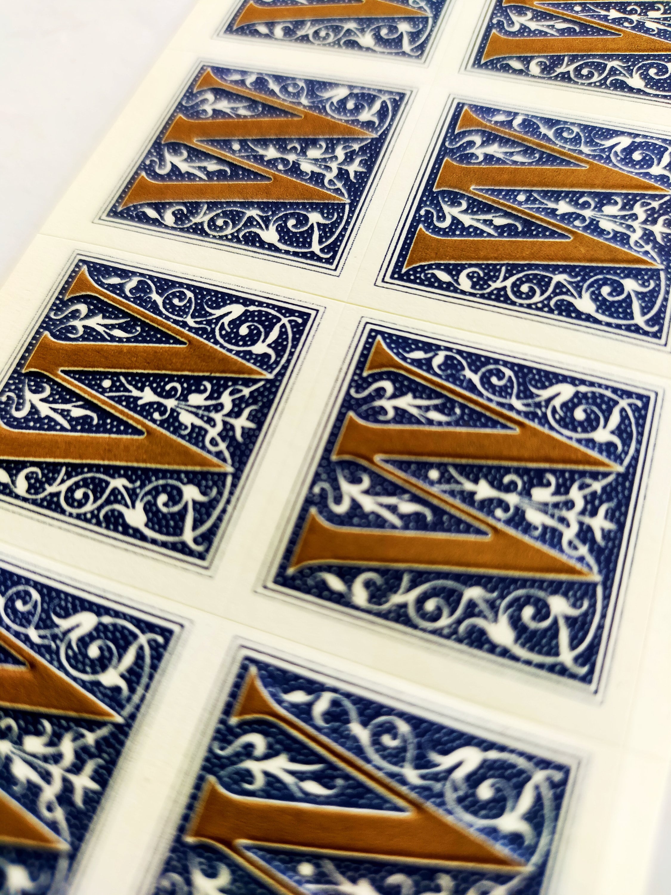 Embossed Single Letter Sticker Sheet - Etsy