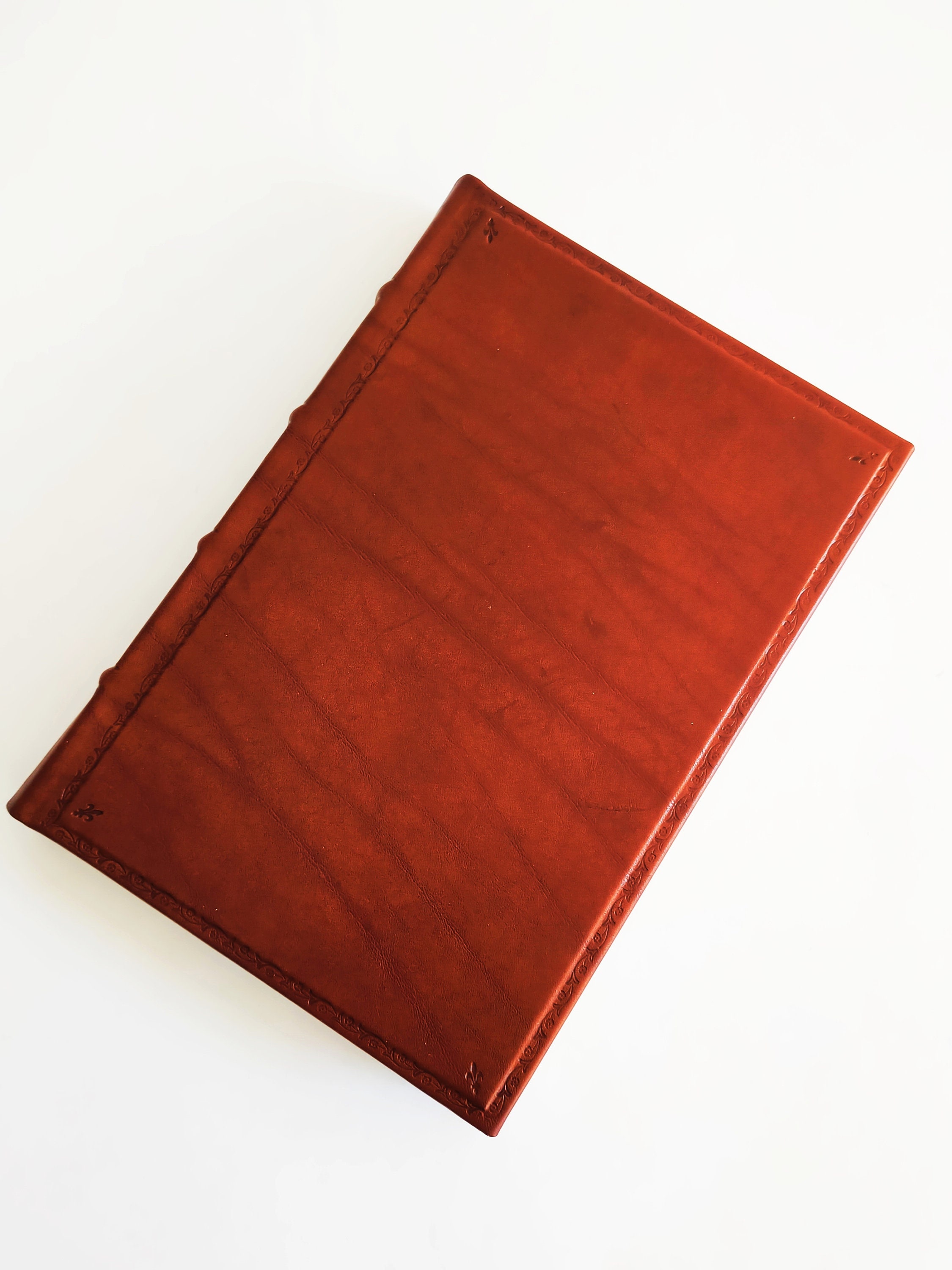 Italian Leather Journal Hand Tooled Book Various Sizes - Etsy