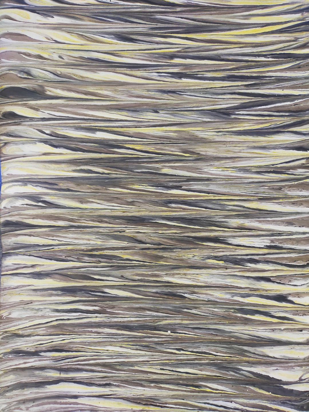 Hand Marbled Sheet of Paper -bookbinding Paper - Decoupage Paper ...
