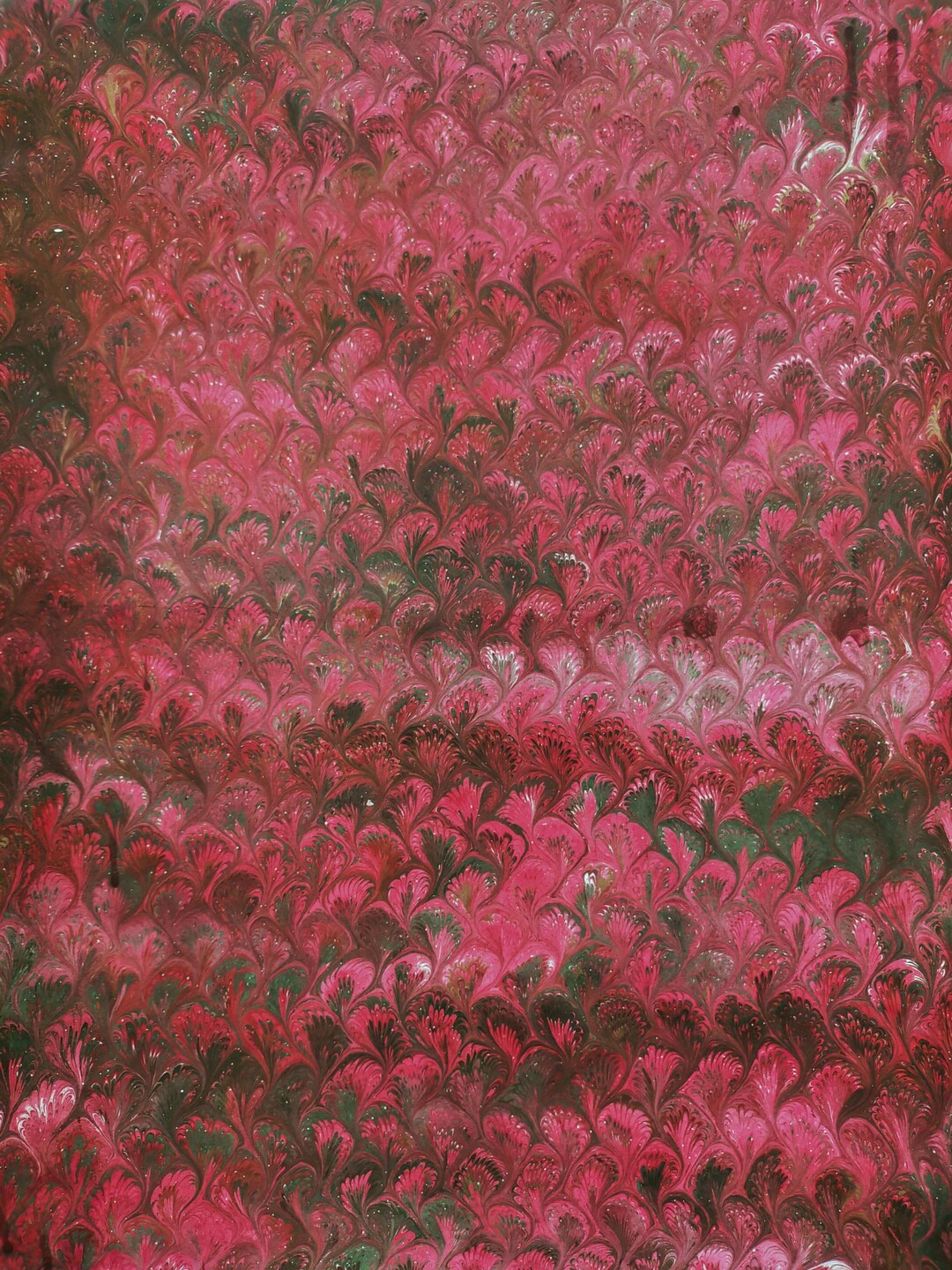 Hand Marbled Sheet of Paper bookbinding Paper Decoupage Paper ...