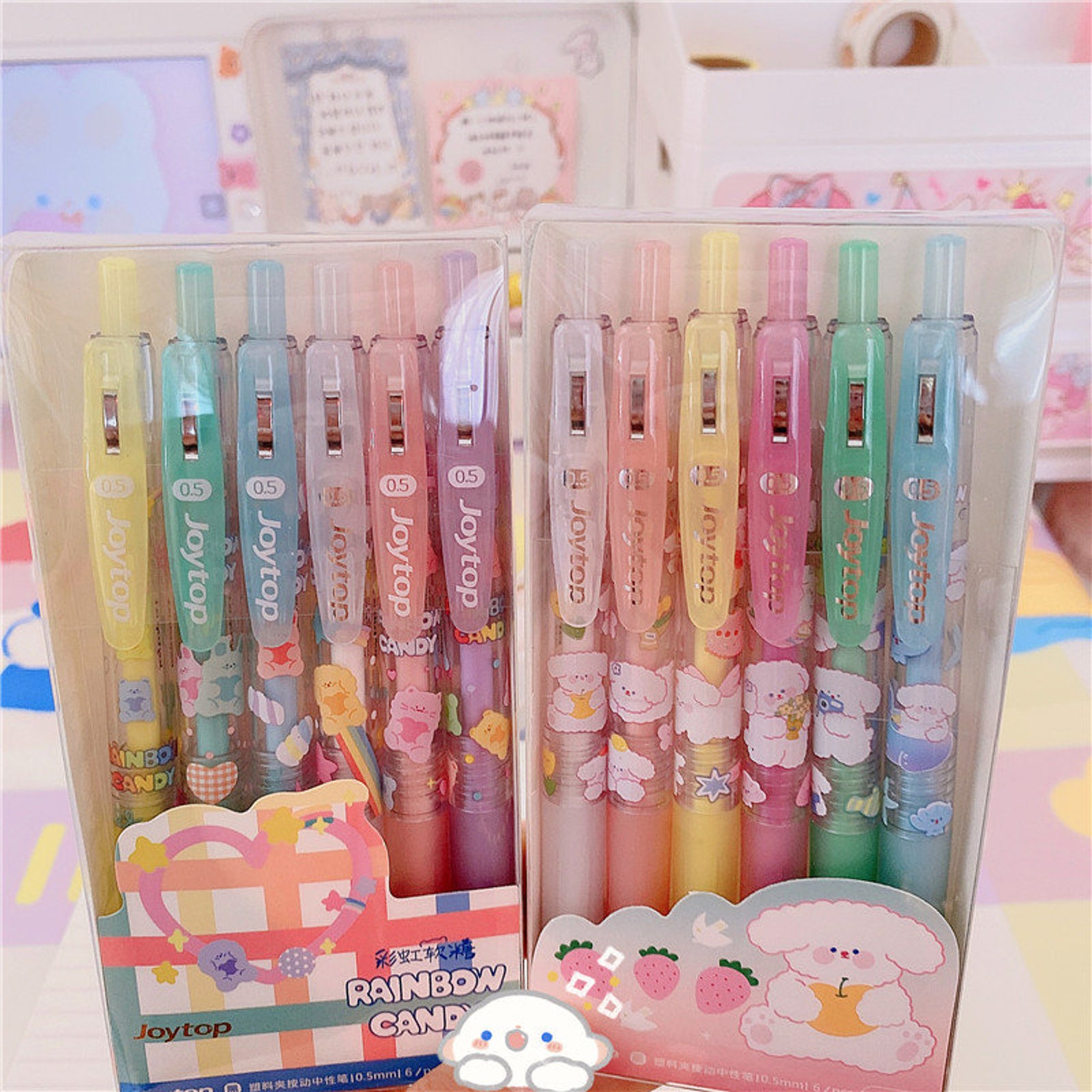 Cute Gel Pen Set of 6 - Etsy