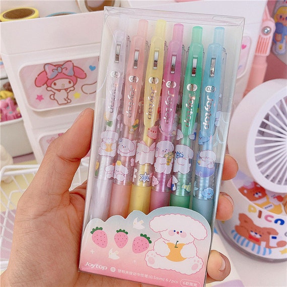 Cute Gel Pen Set of 6 - Etsy