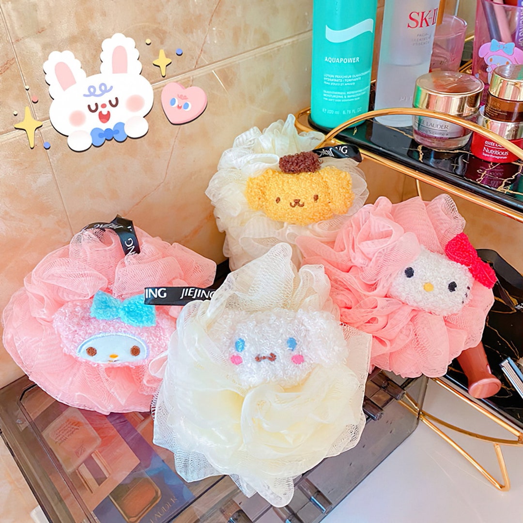 Cute Bath Sponge Shower Mesh Pouf Bath Scrunchies Body Wash Puff - Etsy