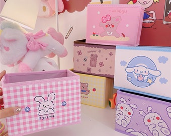 Cute Desk Storage Box Kawaii Desk Organizer | Etsy