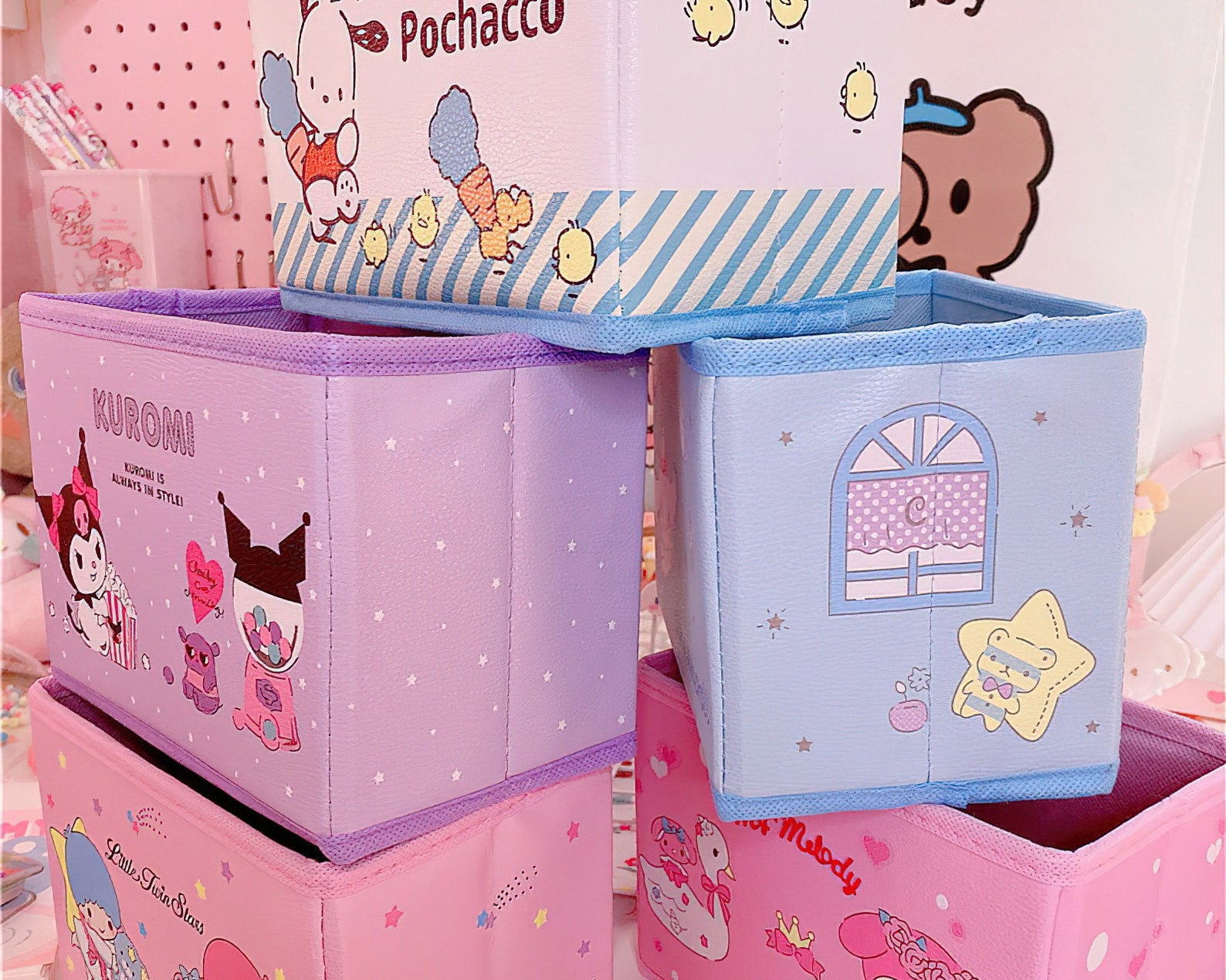 Cute Desk Storage Box Kawaii Desk Organizer | Etsy