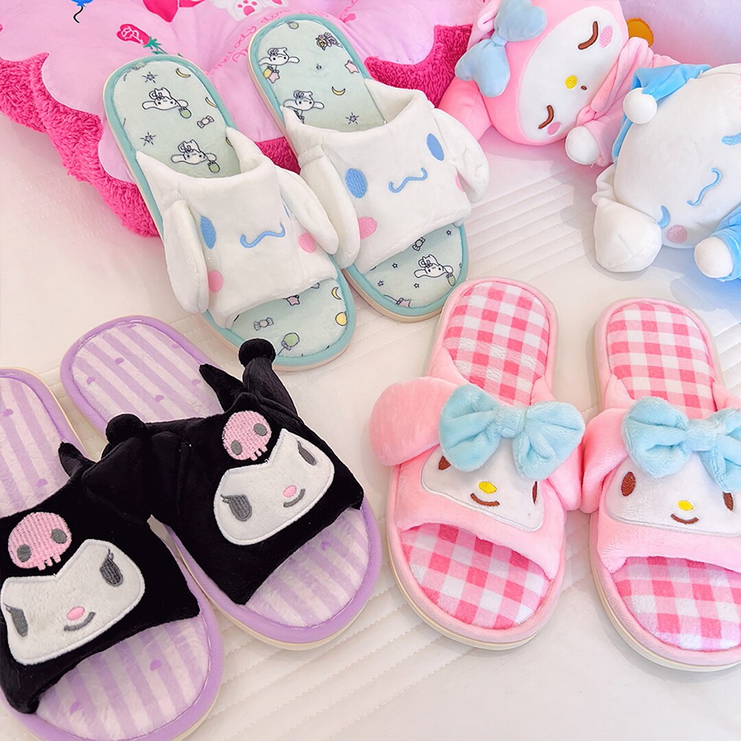 Cute Fish Mouth Home Slippers Plush Indoor Non-slip Cotton Slippers - Etsy