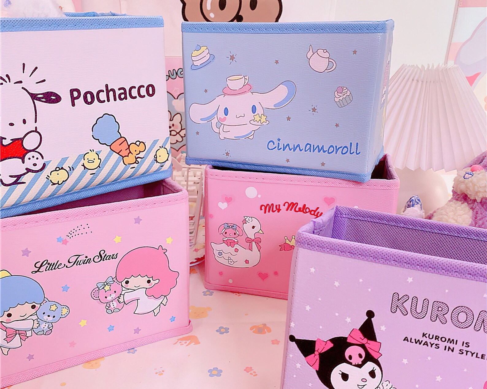 Cute Desk Storage Box Kawaii Desk Organizer | Etsy