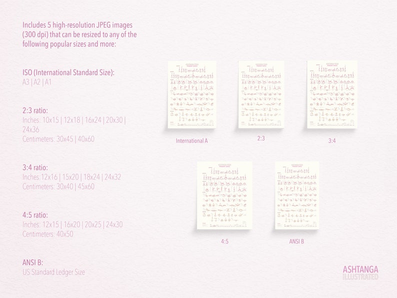 Ashtanga Intermediate Series Poster pingala - Etsy