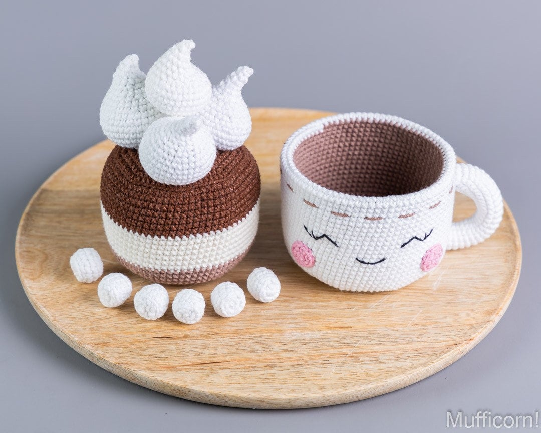 Crochet Pattern Mug of Hot Chocolate Crochet Play Food Drink - Etsy