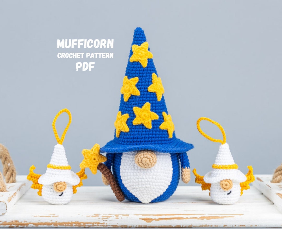 Crochet Patterns Bundle Gnomes Angels Crochet Keychains and Wizard Gnome, Crochet Amigurumi ...