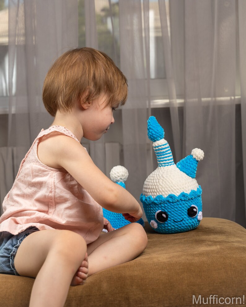 Cupcake Plush Amigurumi Pattern, Crochet Pattern Cupcake for Birthday ...