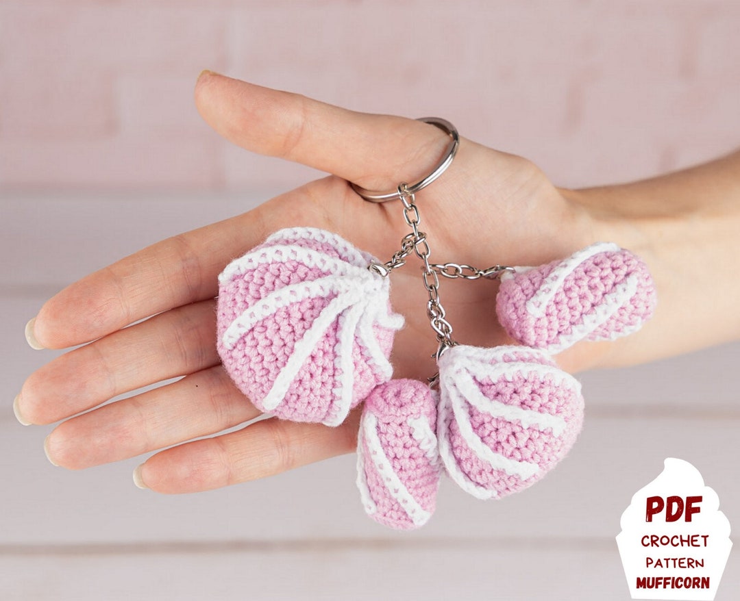 Crochet Keychain Pattern With Meringue, Crochet Patterns Food ...