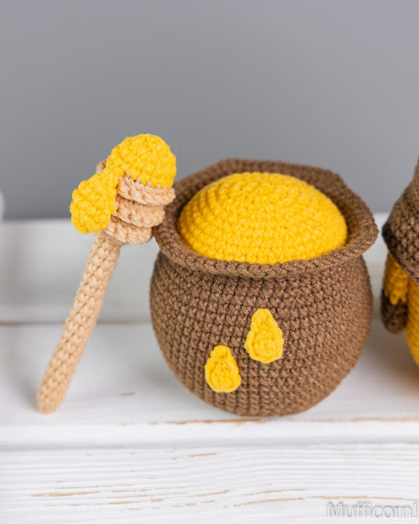 Crochet Patterns Gnome and Honey Pot Crochet Gnome Patterns - Etsy