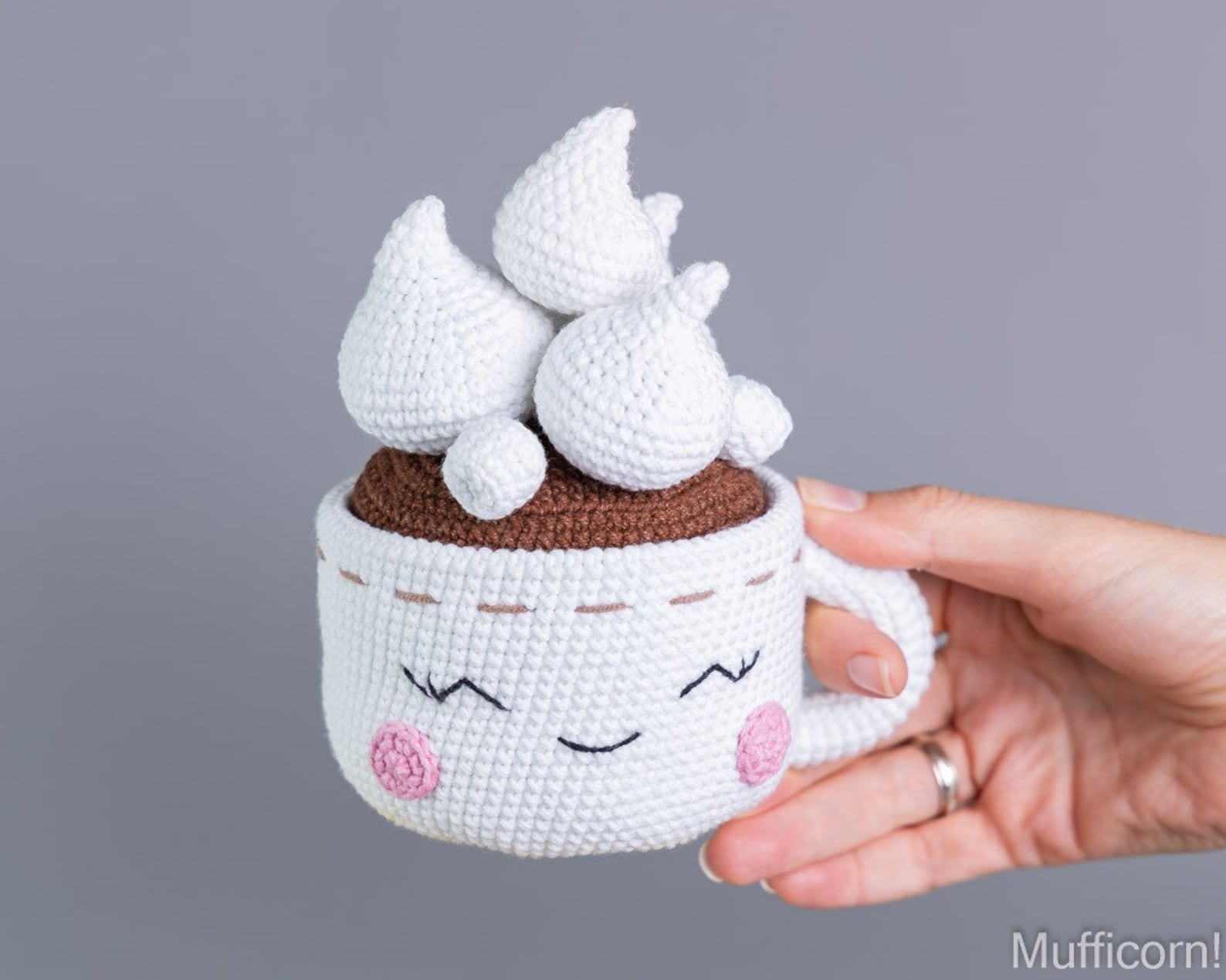 Crochet Pattern Mug of Hot Chocolate Crochet Play Food Drink - Etsy