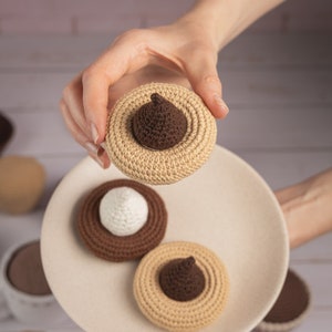 Crochet Cookie Pattern, Crochet Play Food Pattern for Kids Pretend Play ...
