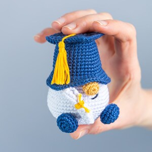 Crochet Patterns Graduation Gnomes, Crochet Keychain Pattern ...