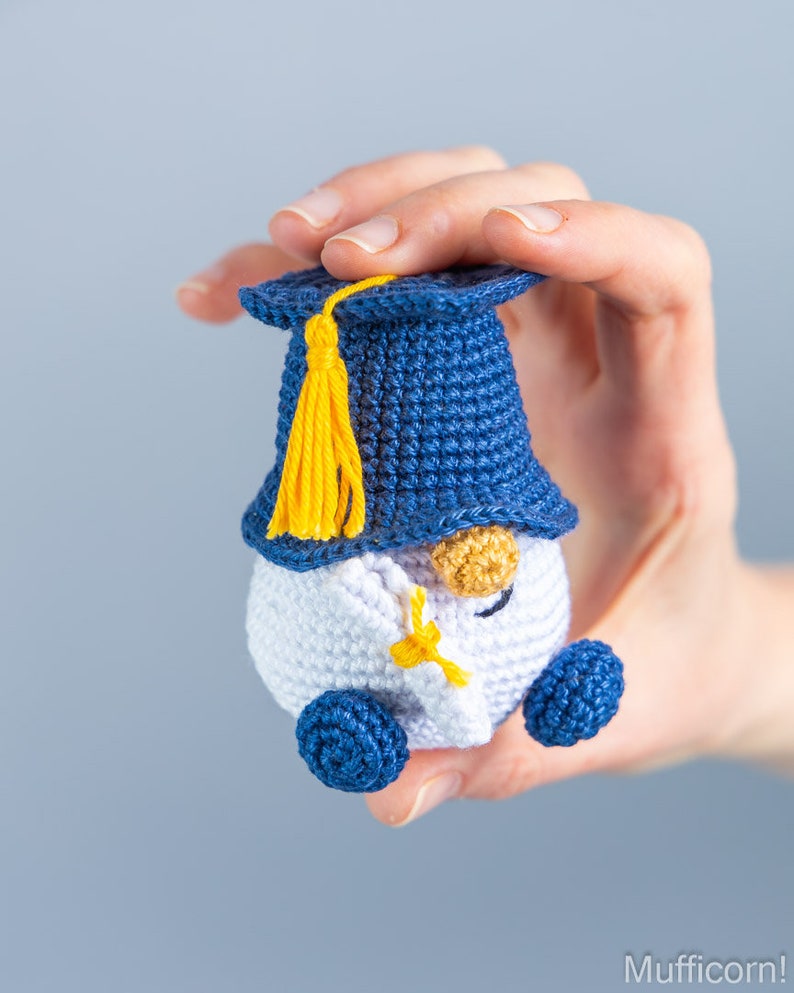 Crochet Patterns Graduation Gnomes Crochet Keychain Pattern - Etsy