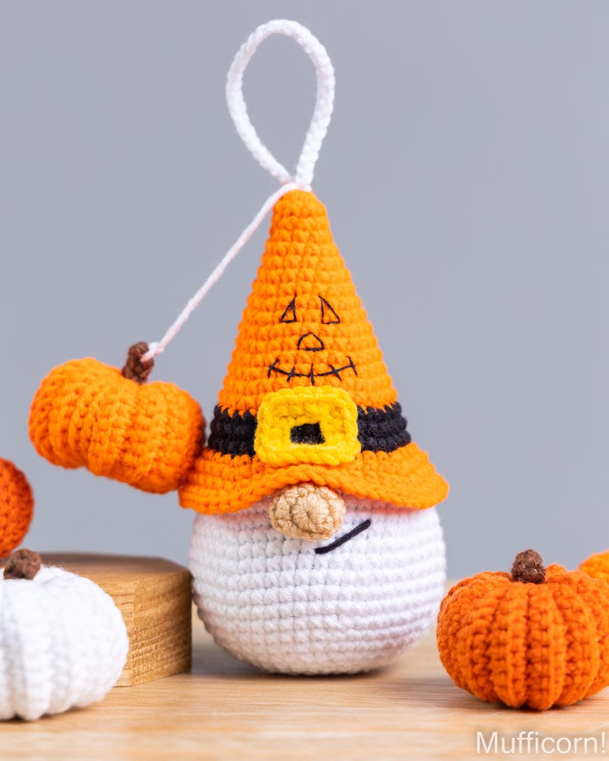 Crochet Halloween Keychain Pattern, Crochet Pumpkin Pattern, Halloween ...