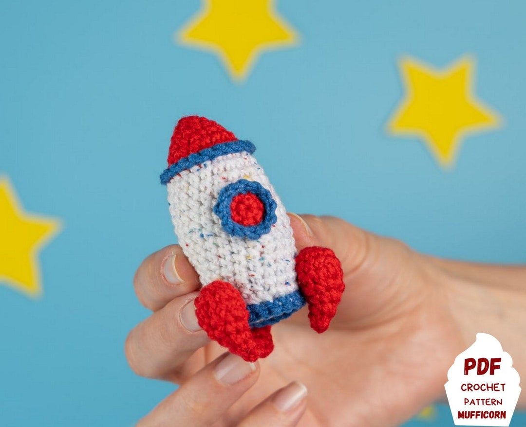 Crochet Pattern Space Rocket, Crochet Pattern Amigurumi Spaceship ...