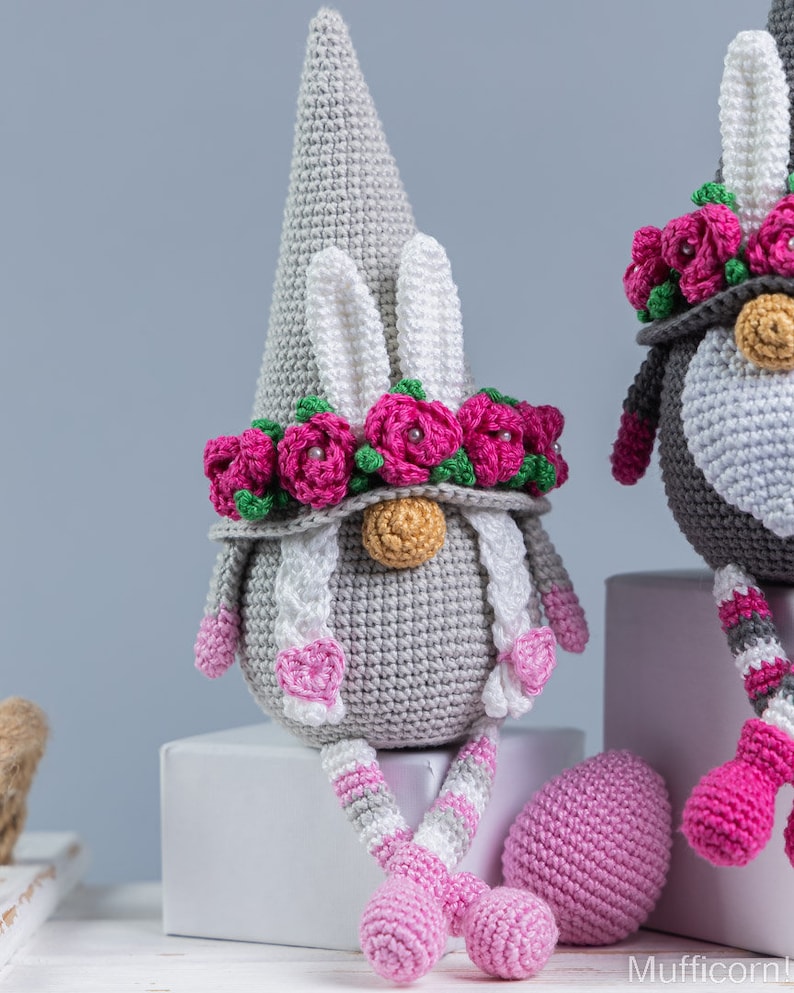 Easter Crochet Patterns Bunny Gnomes Crochet Bunny Amigurumi - Etsy