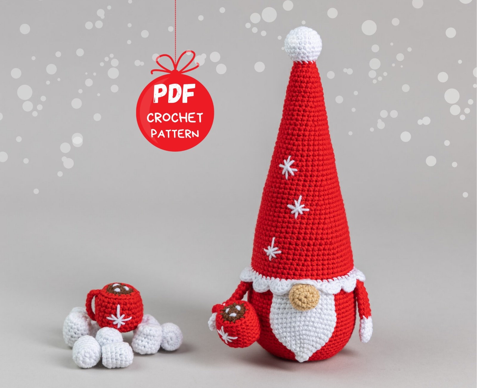 Crochet Patterns Gnome Santa Christmas Amigurumi Gnome - Etsy