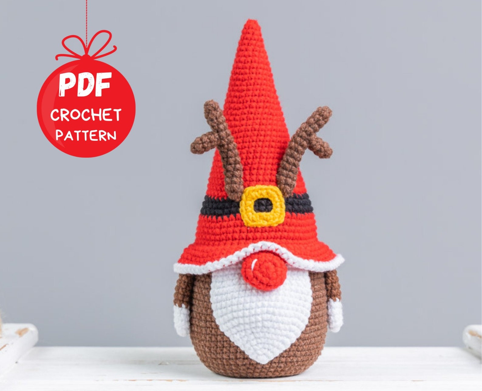 Christmas Crochet Patterns Reindeer Gnome Christmas Gnome - Etsy