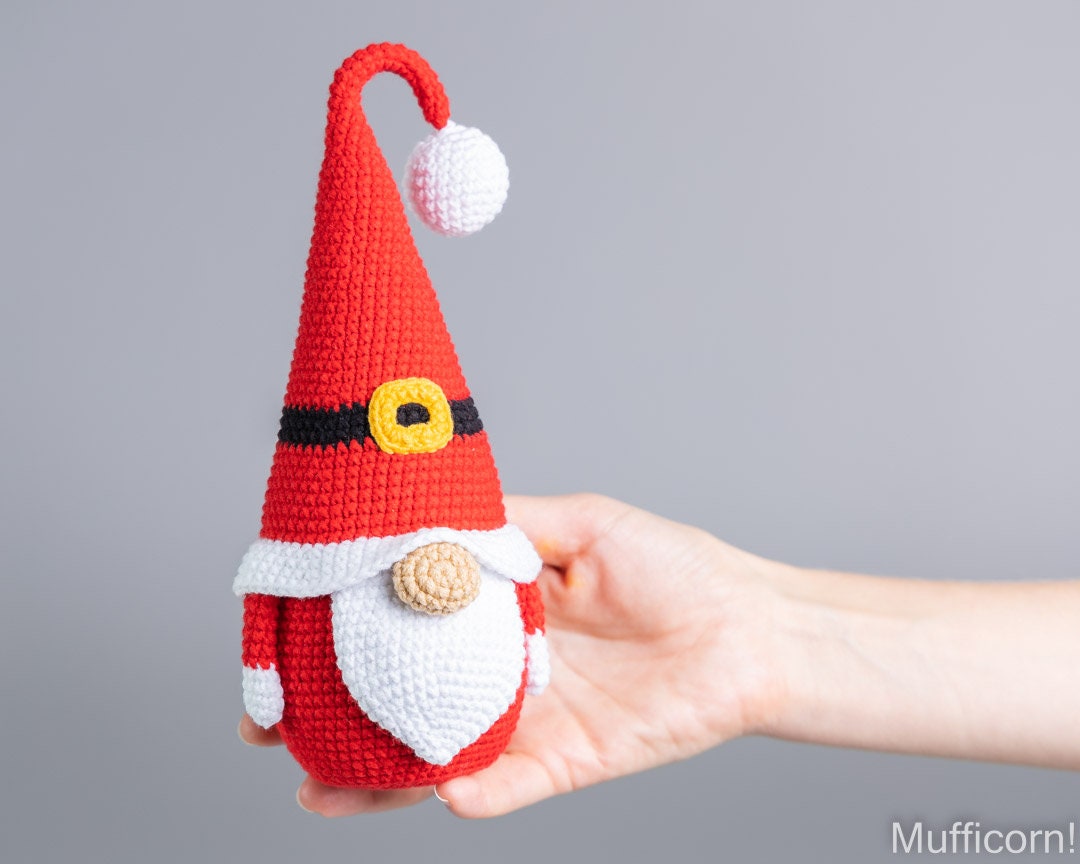 Christmas Crochet Patterns Santa Gnomes With Christmas Trees - Etsy