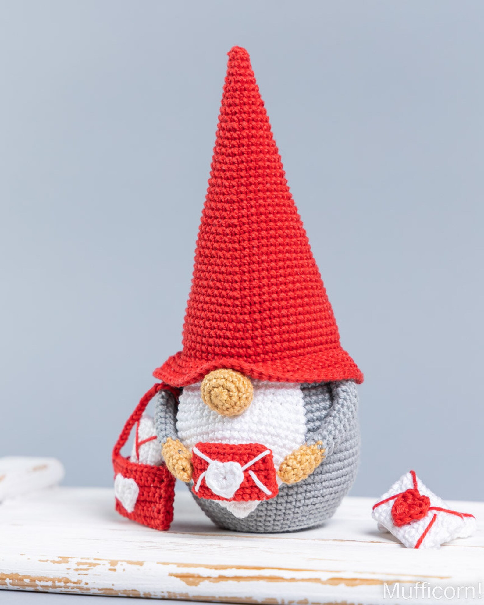 Crochet Patterns Gnome With Crochet Bag and Envelope, Crochet Gnome ...