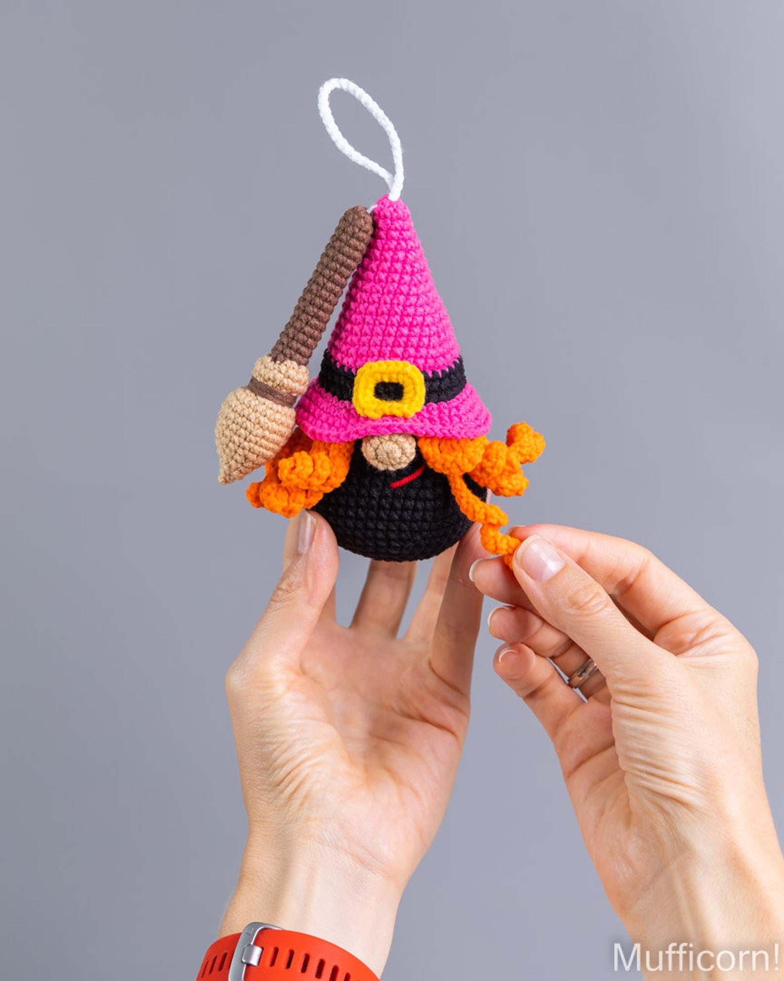Halloween Crochet Keychain Pattern: Crochet Witch Gnome and - Etsy