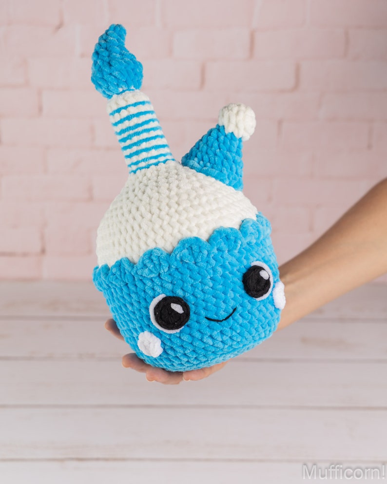 Cupcake Plush Amigurumi Pattern, Crochet Pattern Cupcake for Birthday ...
